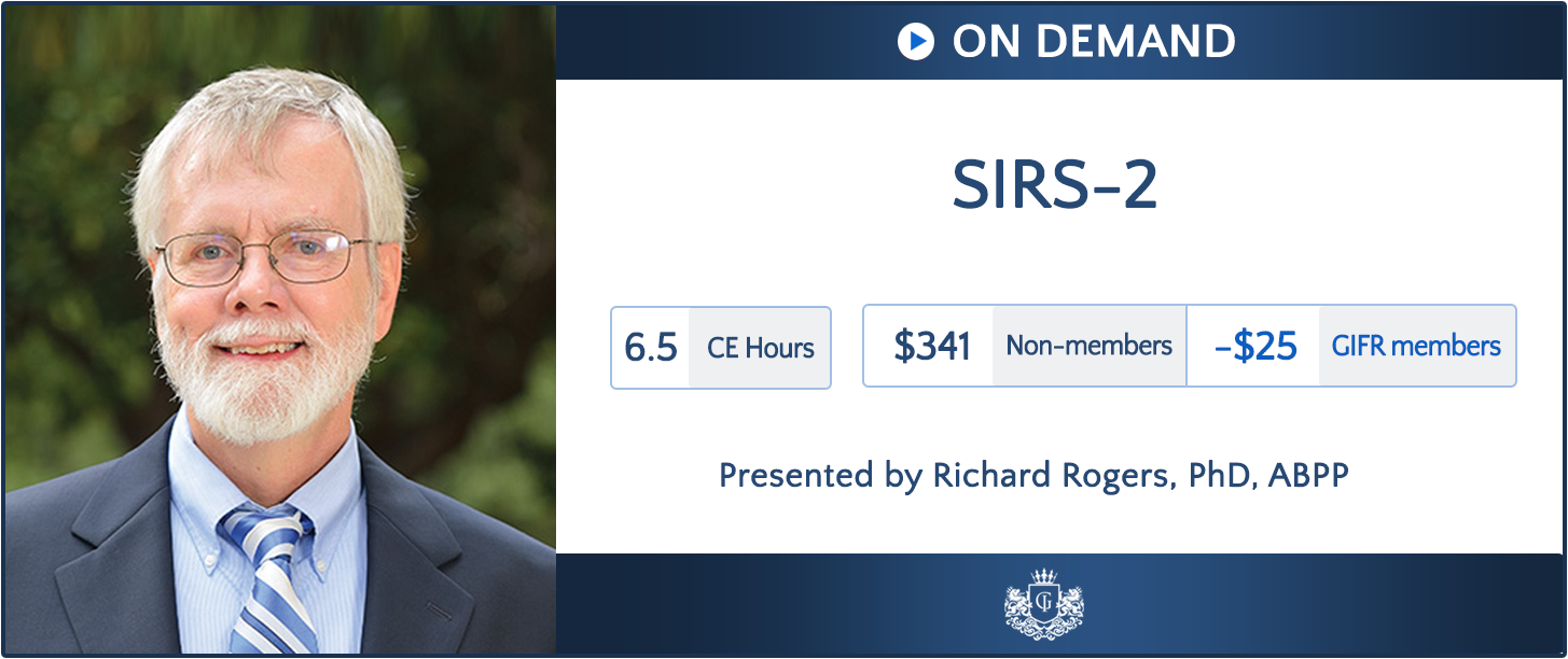 SIRS-2 On Demand Training - Global Institute of Forensic Research