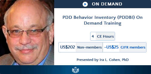 PDD Behavior Inventory (PDDBI) On Demand Training - Global Institute of ...